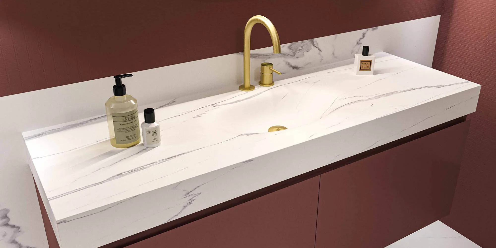 Bliss Flow wastafels keramisch maatwerk met vele keuze opties